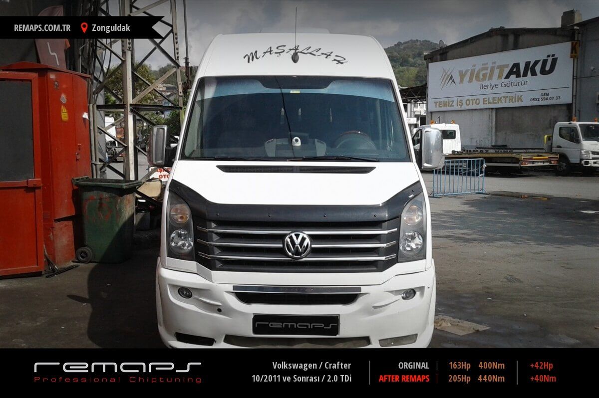 Volkswagen Crafter 10/2011 ve Sonrası 2.0 TDi Chip Tuning, Performans ...