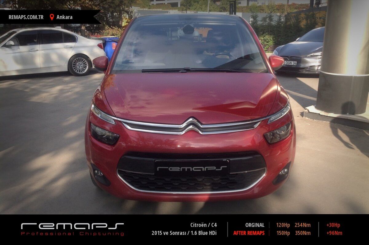 Citroën C4 2015 ve Sonrası 1.6 Blue HDi Chip Tuning, Performans, Yakıt ...