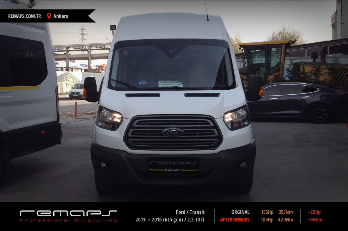 Ford Transit 2013 -> 2016 (6th gen) 2.2 TDCi Chip Tuning, Performans ...