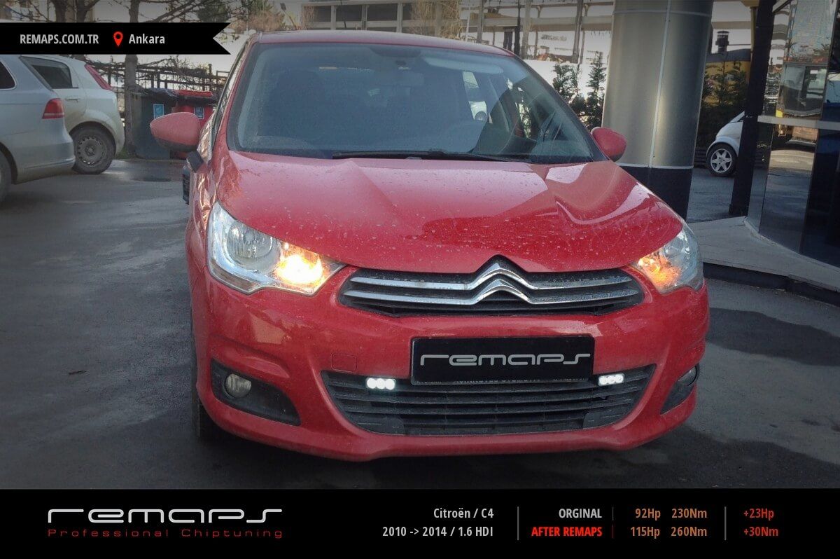 Citroën C4 2010 -> 2014 1.6 HDI Chip Tuning, Performans, Yakıt ...