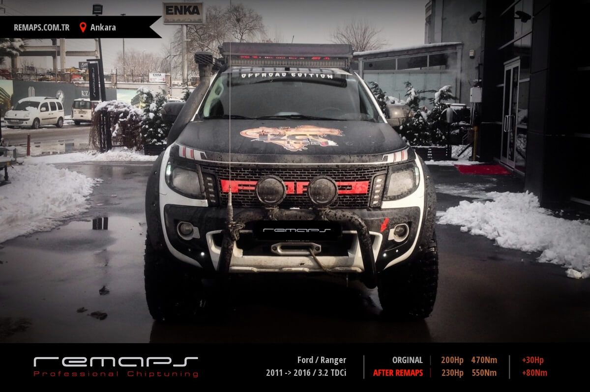 Ford Ranger 2011 -> 2016 3.2 TDCi Chip Tuning, Performans, Yakıt ...