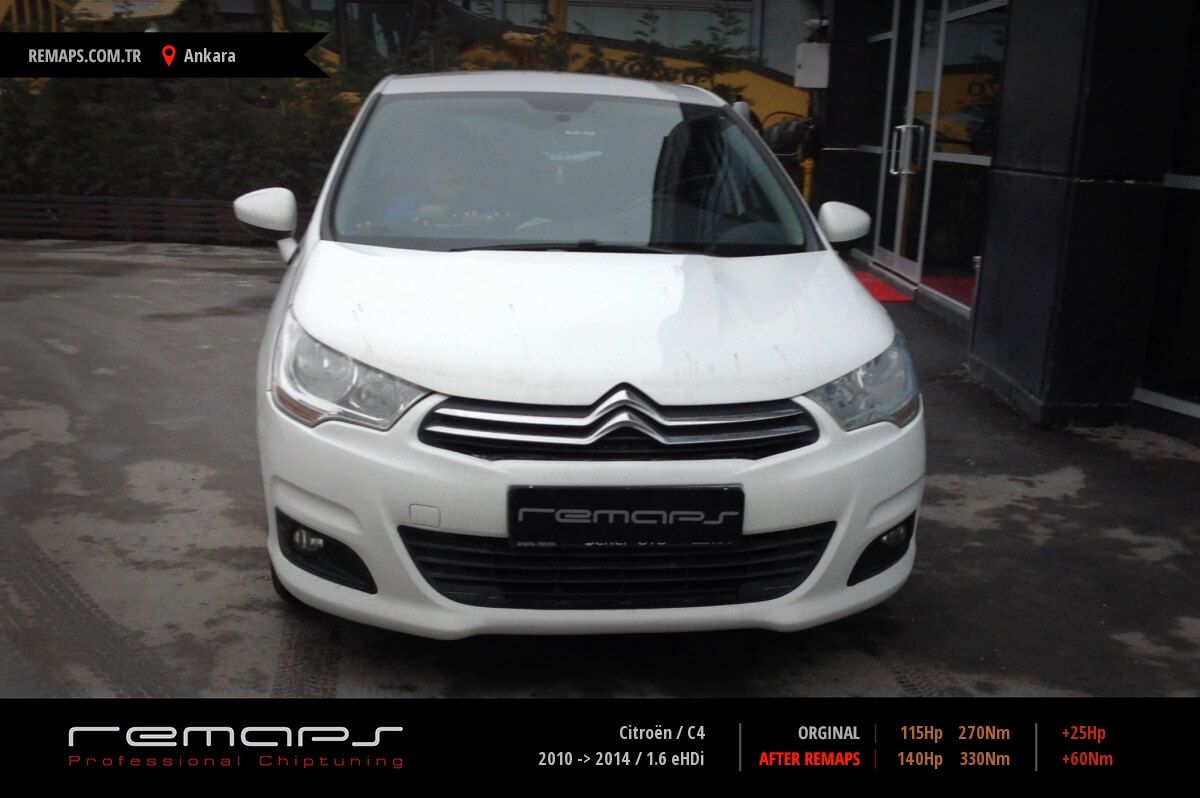 Citroën C4 2010 -> 2014 1.6 eHDi Chip Tuning, Performans, Yakıt ...