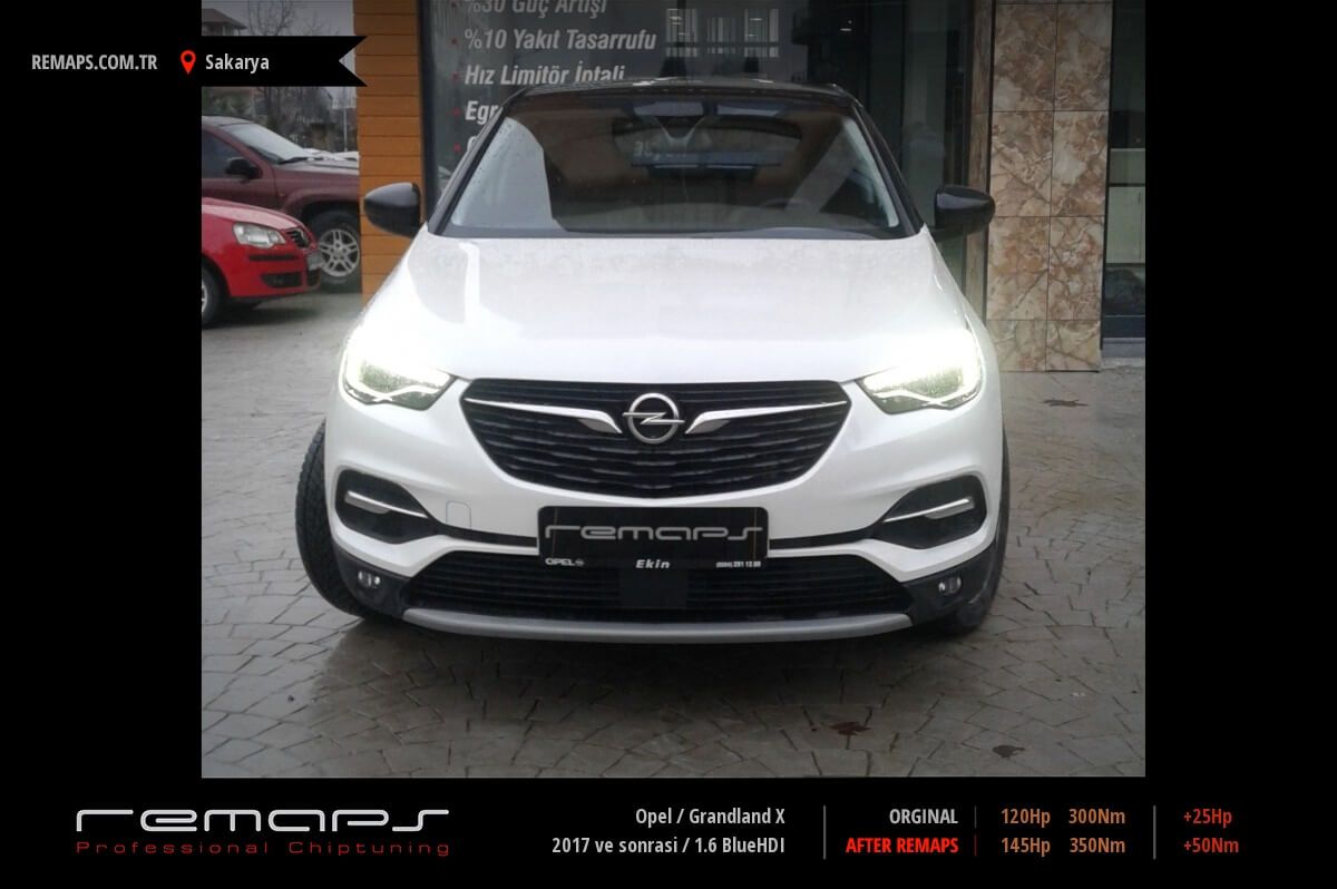 Opel Grandland X 2017 ve sonrası 1.6 BlueHDI Chip Tuning, Performans ...
