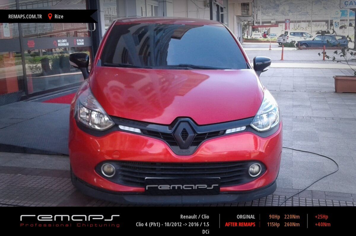 Renault Clio Clio 4 (Ph1) - 10/2012 -> 2016 1.5 DCi Chip Tuning ...