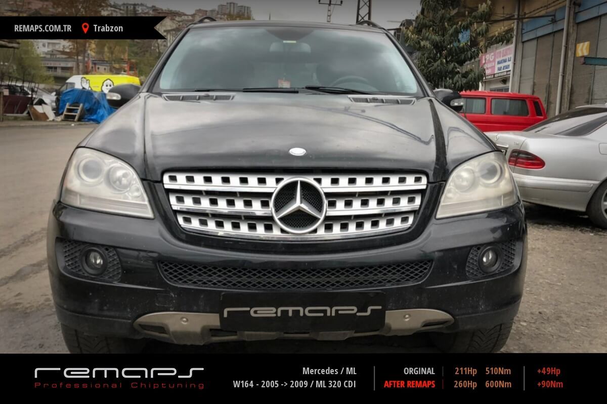 Mercedes ML W164 - 2005 -> 2009 ML 320 CDI Chip Tuning, Performans ...