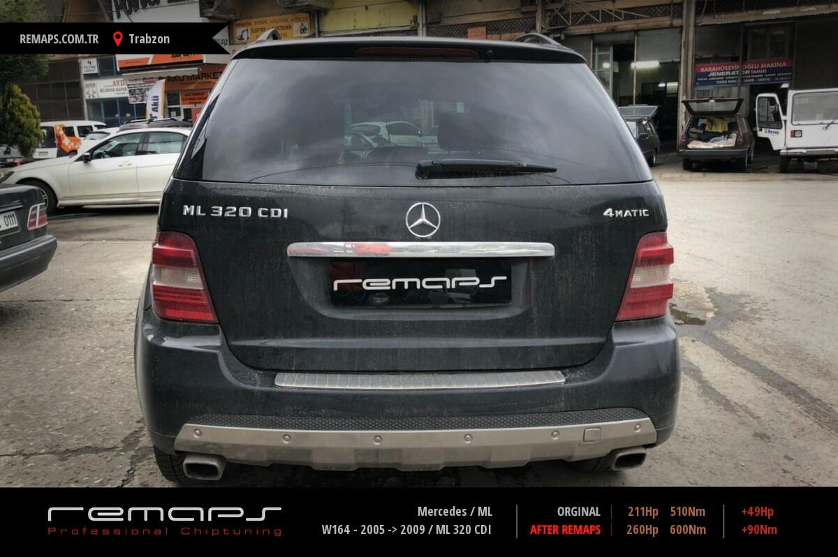 Mercedes ML W164 - 2005 -> 2009 ML 320 CDI Chip Tuning, Performans ...