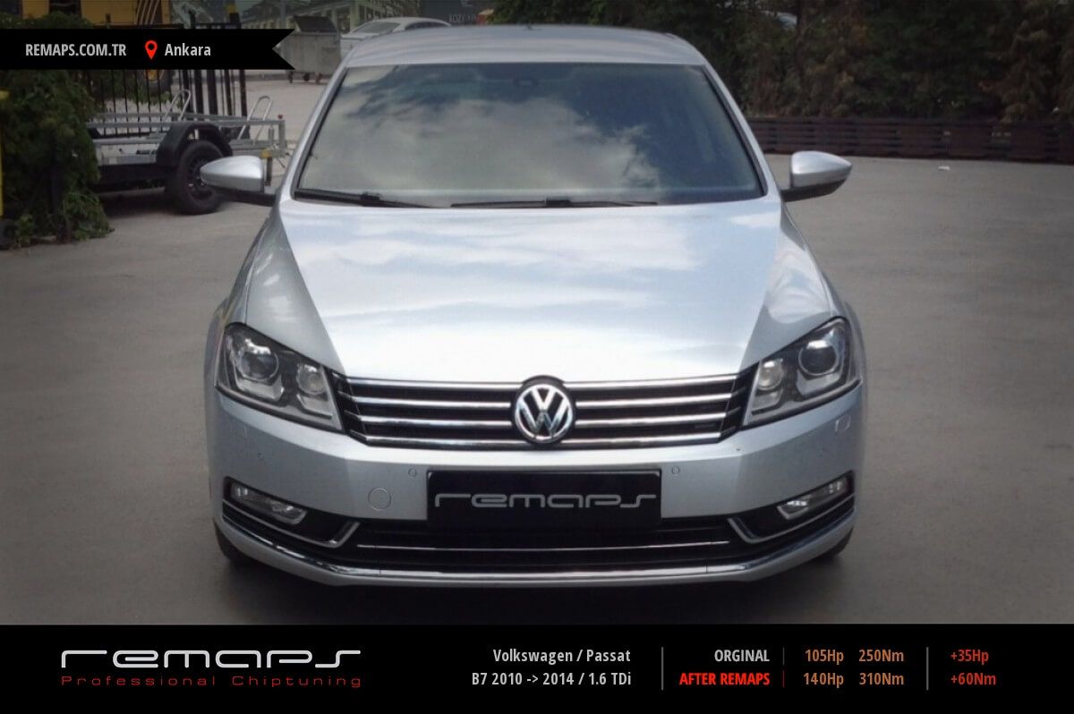 Volkswagen Passat B7 2010 -> 2014 1.6 TDi Chip Tuning, Performans ...