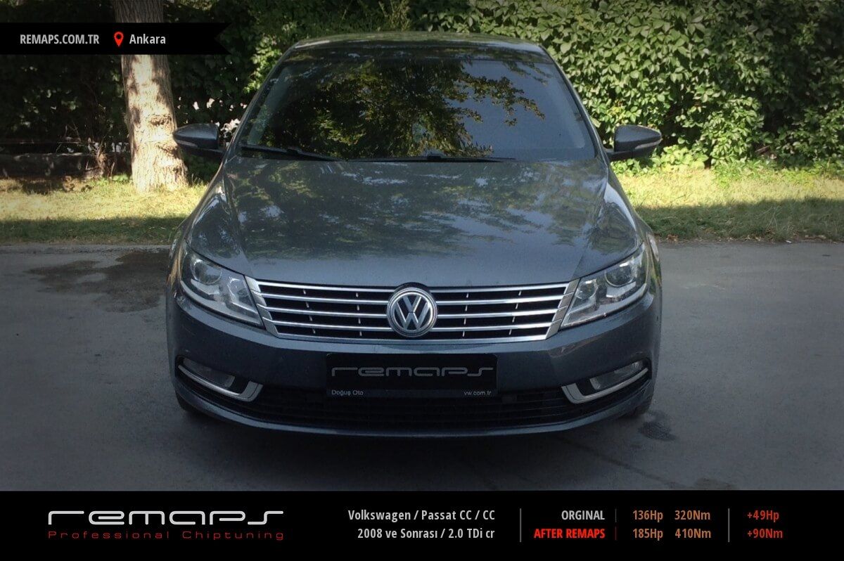 Volkswagen Passat CC / CC 2008 ve Sonrası 2.0 TDi cr Chip Tuning ...