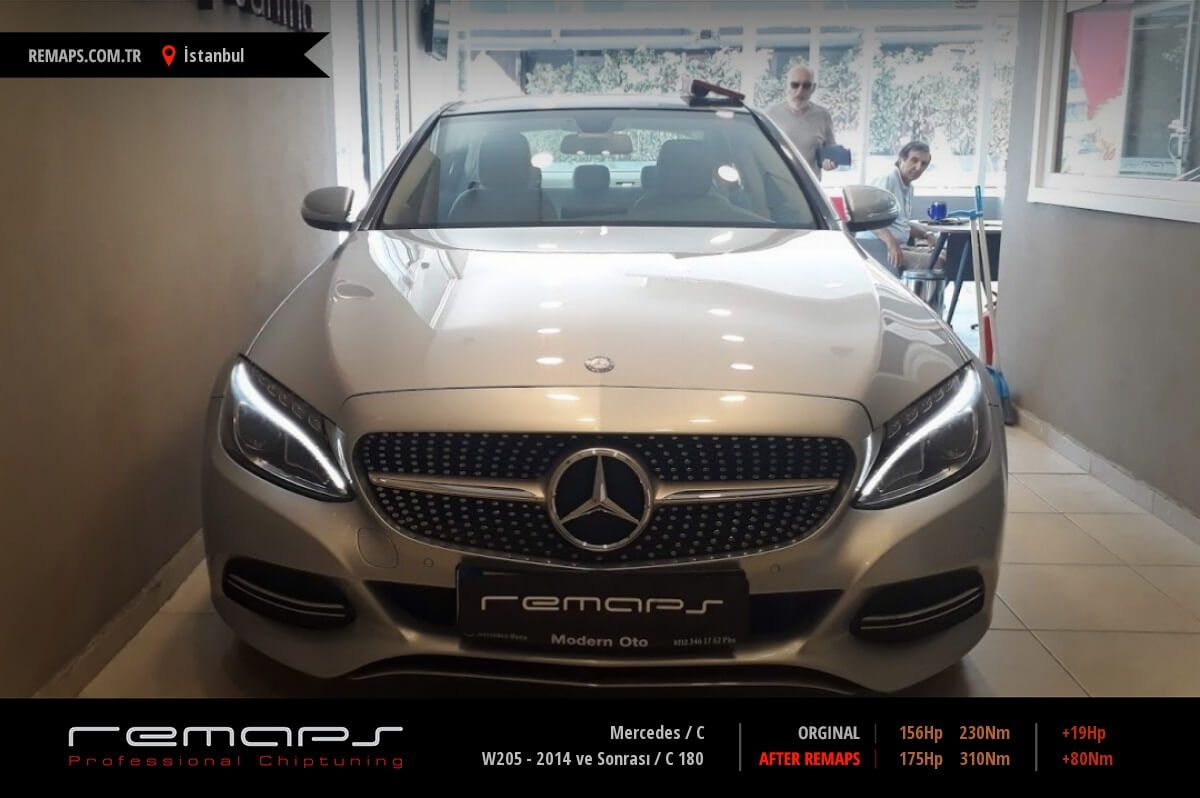 Mercedes C W205 - 2014 ve Sonrası C 180 Chip Tuning, Performans, Yakıt ...