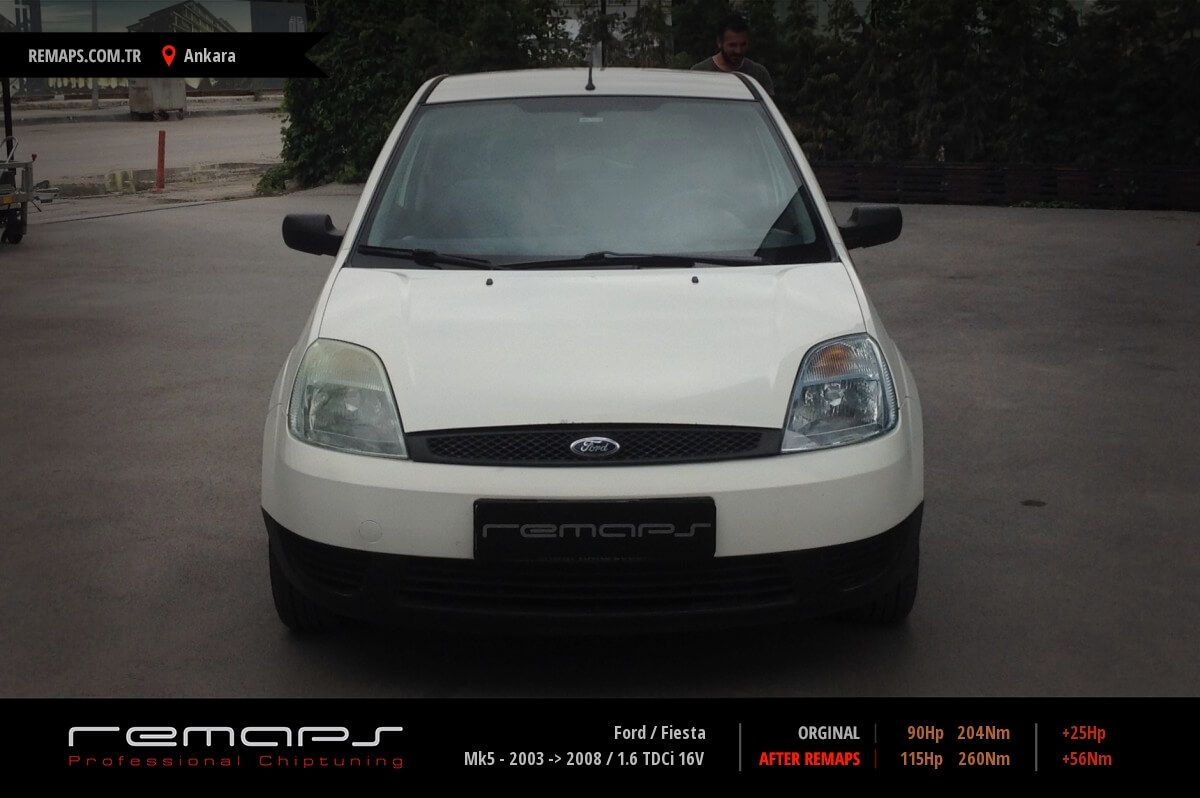 Ford Fiesta Mk5 - 2003 -> 2008 1.6 TDCi 16V Chip Tuning, Performans ...