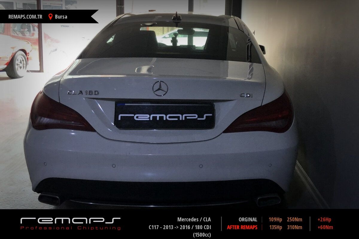 Mercedes CLA C117 - 2013 -> 2016 180 CDI (1500cc) Chip Tuning ...