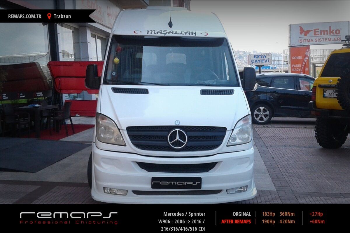 Mercedes Sprinter W906 - 2006 -> 2016 216/316/416/516 CDI Chip Tuning ...
