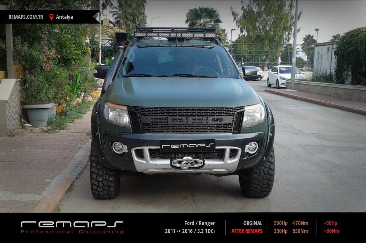 Ford Ranger 2011 -> 2016 3.2 TDCi Chip Tuning, Performans, Yakıt ...