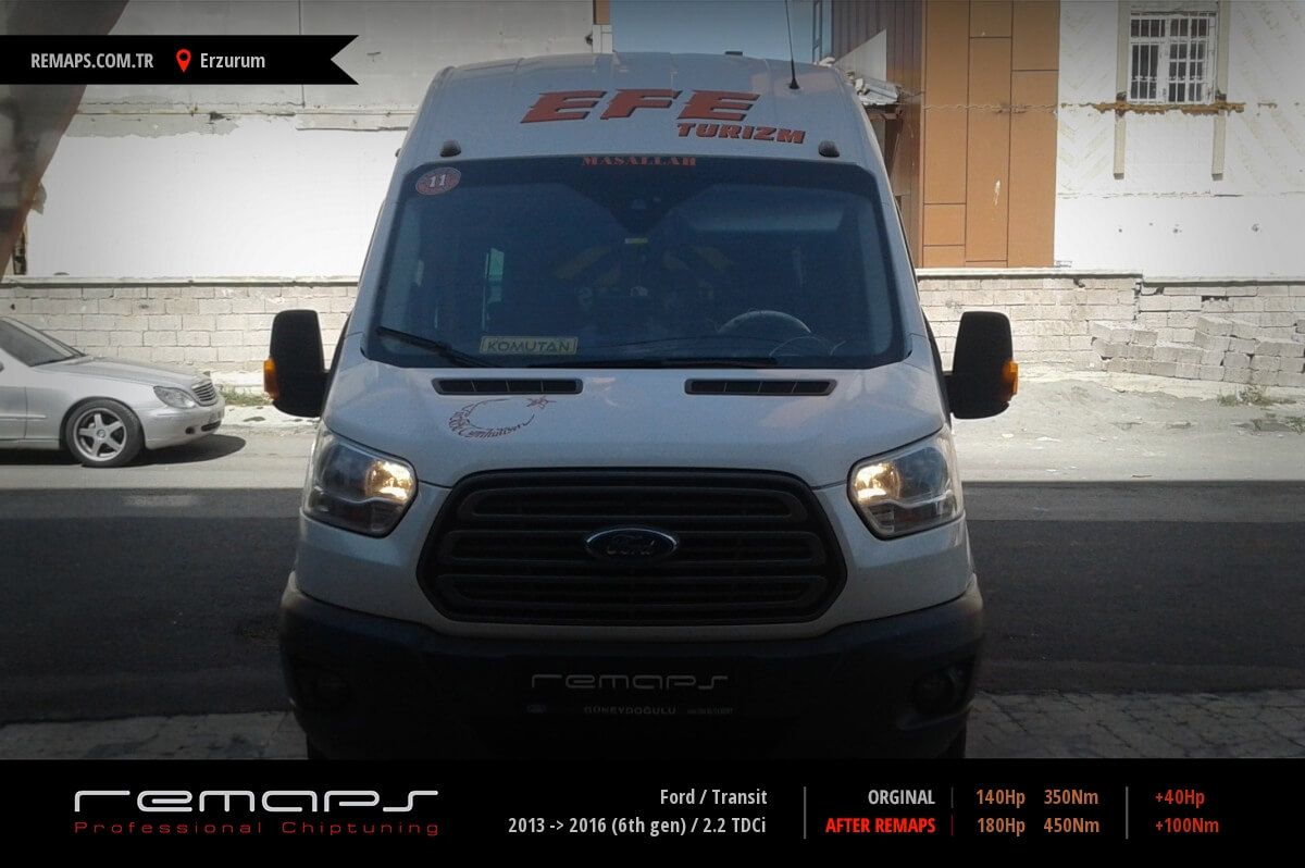 Ford Transit 2013 -> 2016 (6th gen) 2.2 TDCi Chip Tuning, Performans ...