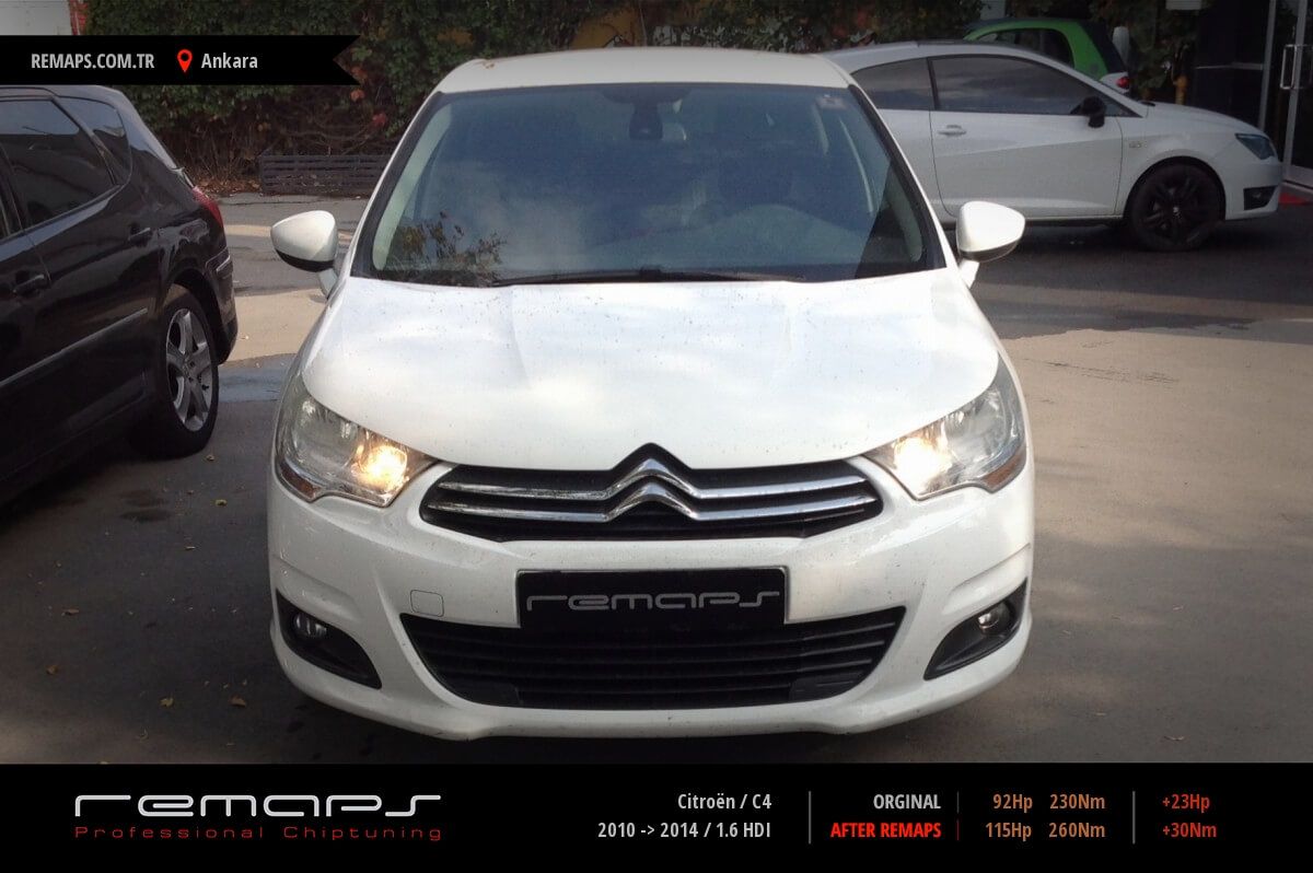 Citroën C4 2010 -> 2014 1.6 HDI Chip Tuning, Performans, Yakıt ...