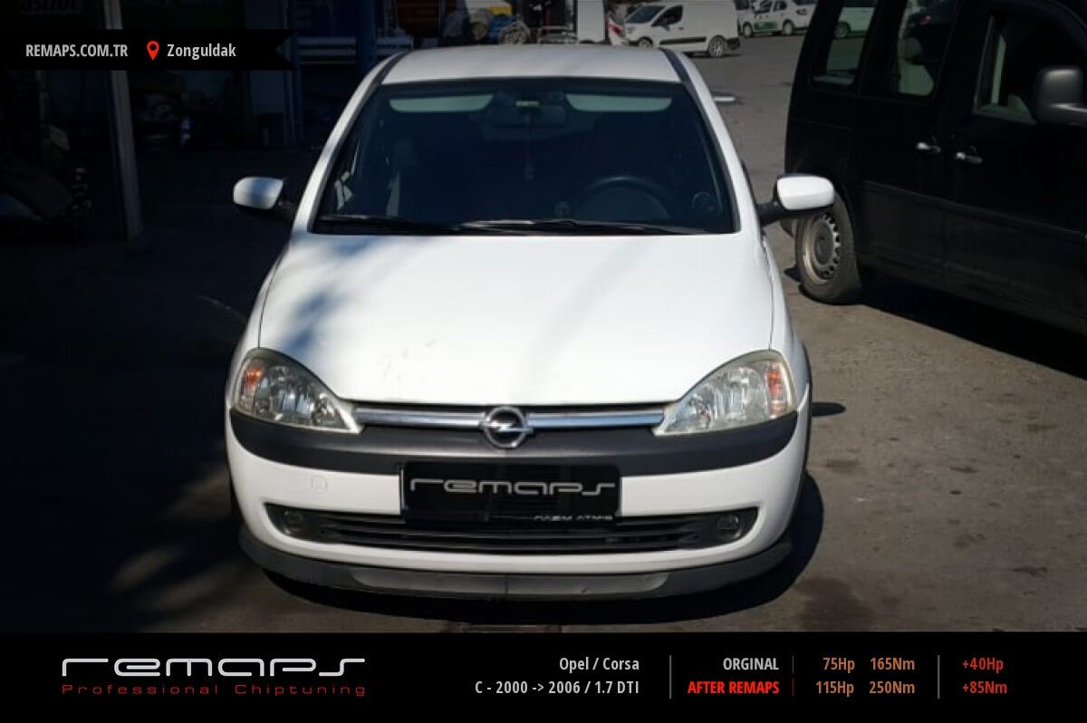 Opel Corsa C - 2000 -> 2006 1.7 DTI Chip Tuning, Performans, Yakıt ...
