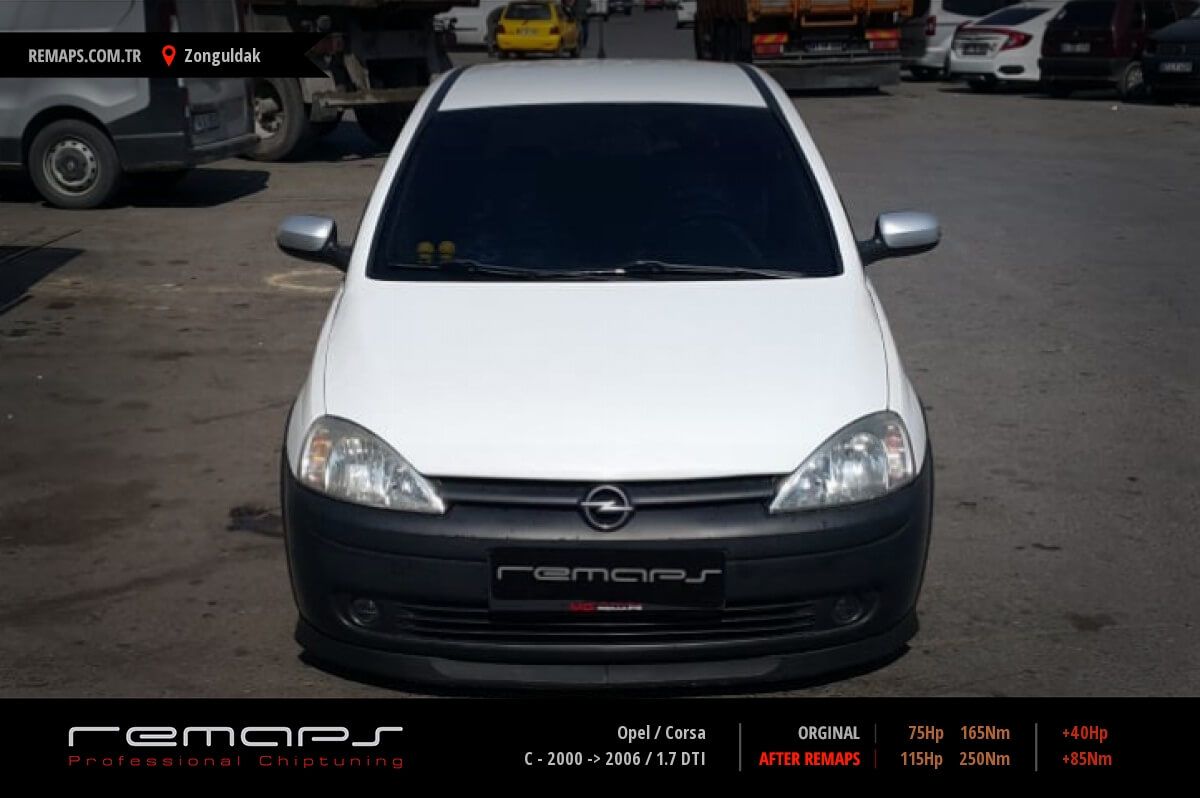 Opel Corsa C - 2000 -> 2006 1.7 DTI Chip Tuning, Performans, Yakıt ...