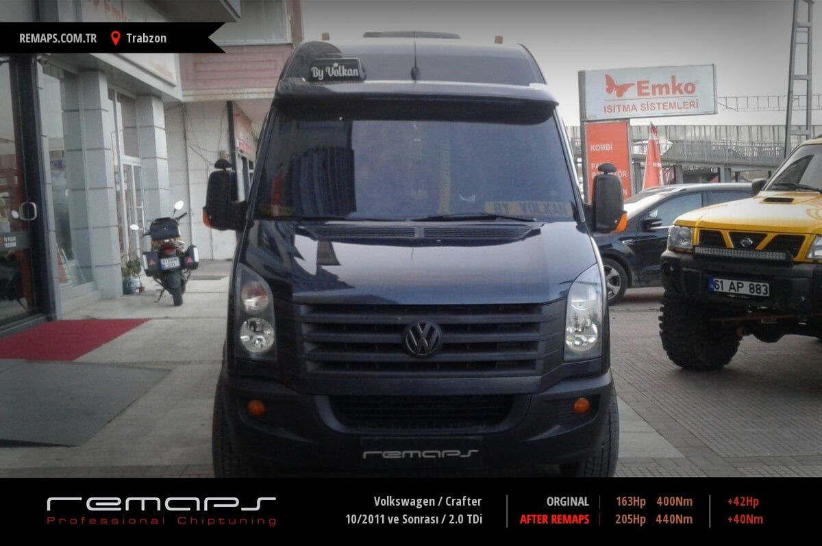 Volkswagen Crafter 10/2011 ve Sonrası 2.0 TDi Chip Tuning, Performans ...