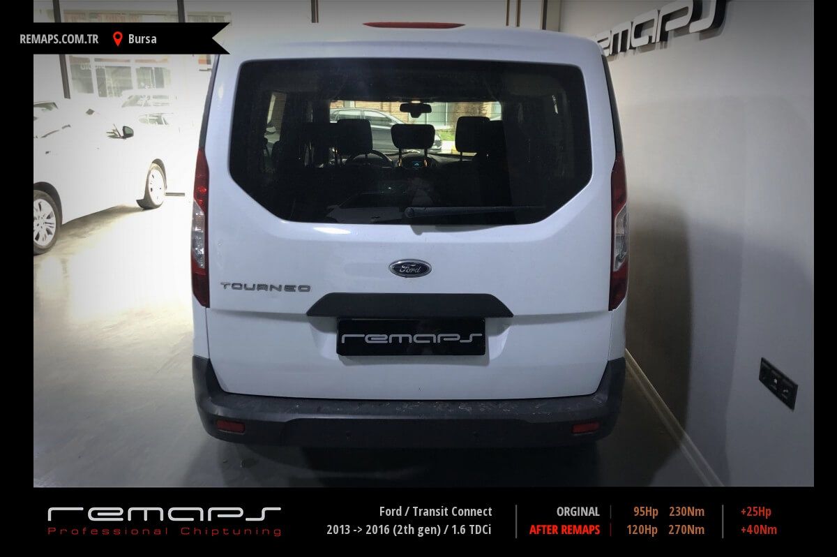 Ford Transit Connect 2013 -> 2016 (2th gen) 1.6 TDCi Chip Tuning ...