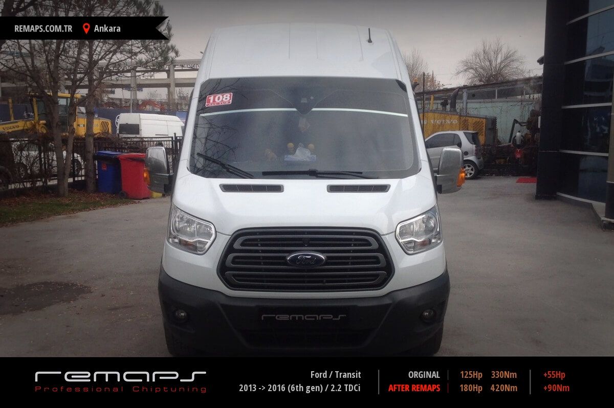 Ford Transit 2013 -> 2016 (6th gen) 2.2 TDCi Chip Tuning, Performans ...