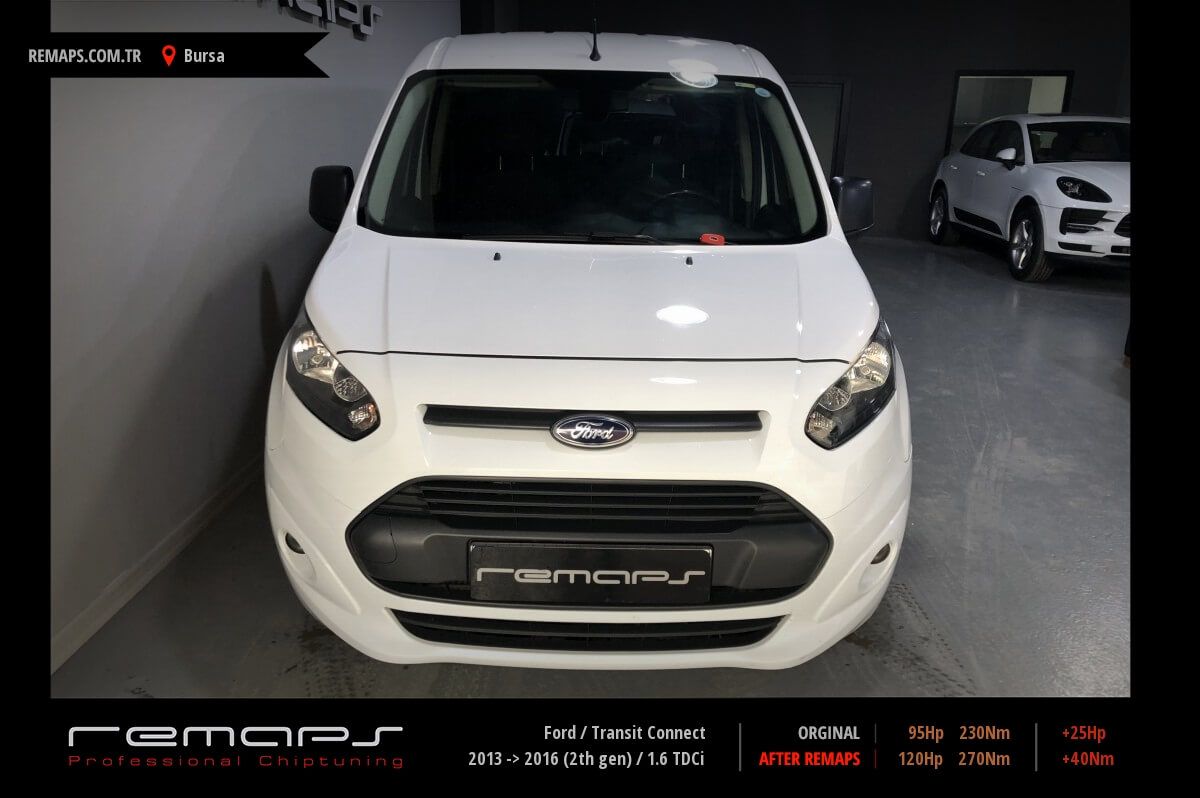 Ford Transit Connect 2013 -> 2016 (2th gen) 1.6 TDCi Chip Tuning ...