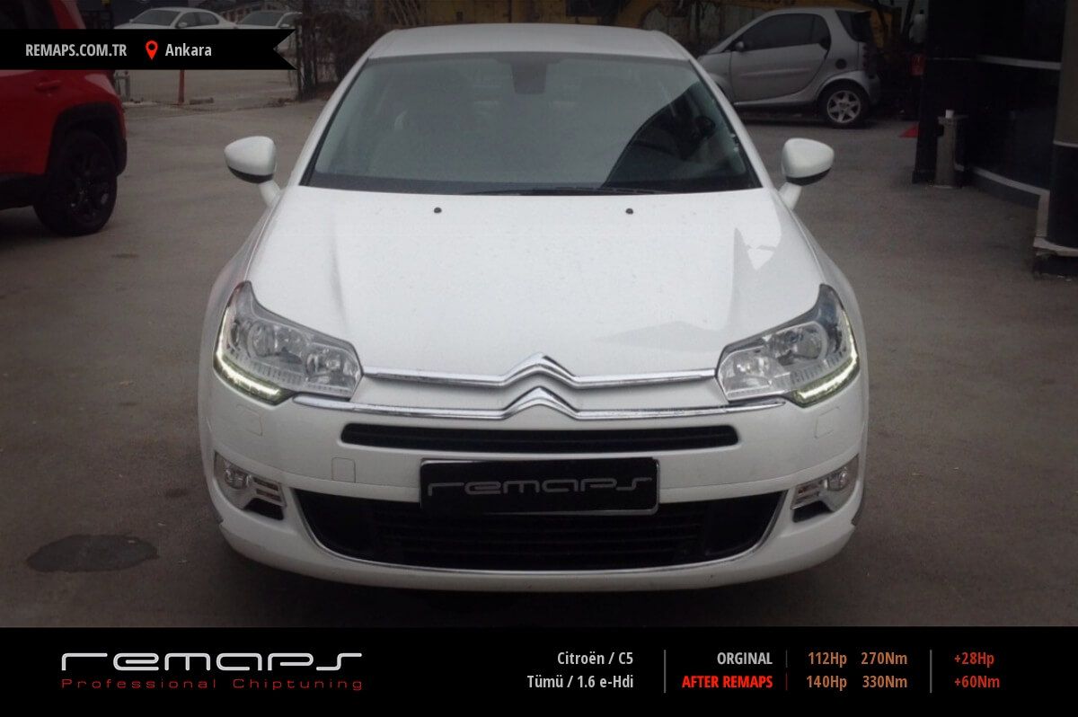 Citroën C5 Tümü 1.6 e-Hdi Chip Tuning, Performans, Yakıt Tasarrufu ...