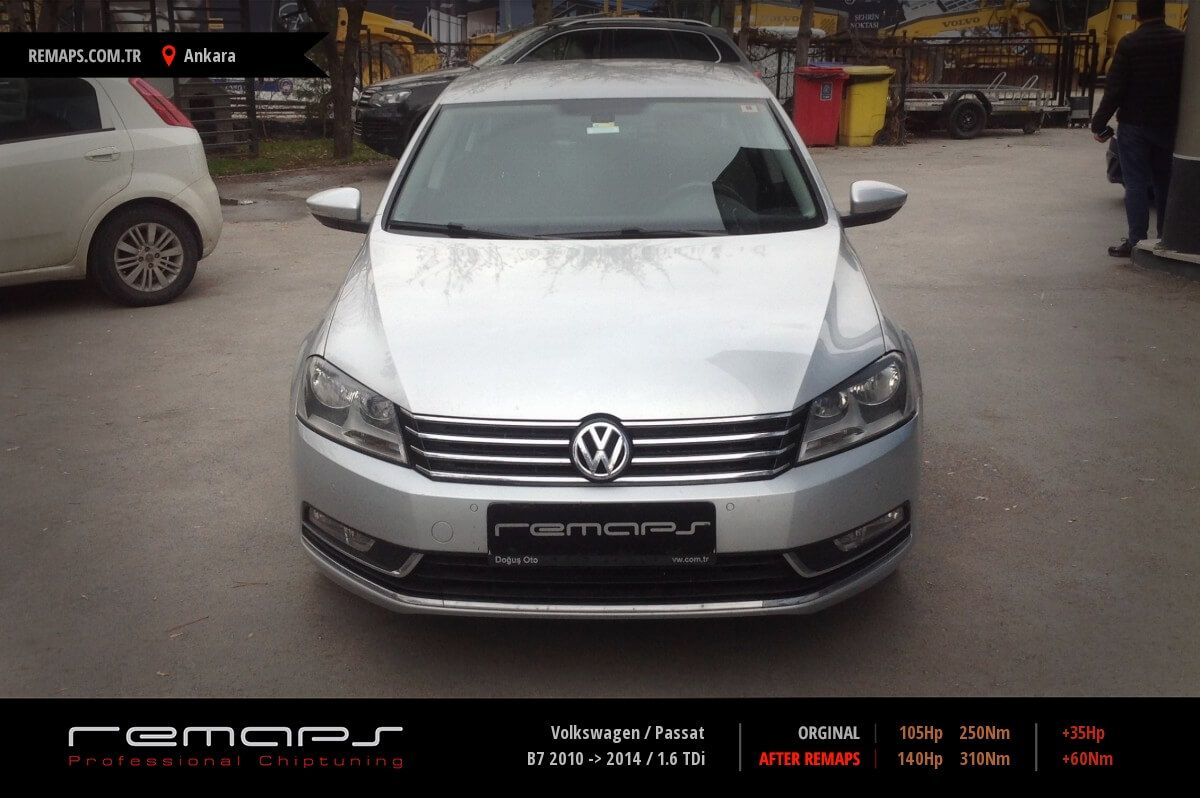 Volkswagen Passat B7 2010 -> 2014 1.6 TDi Chip Tuning, Performans ...