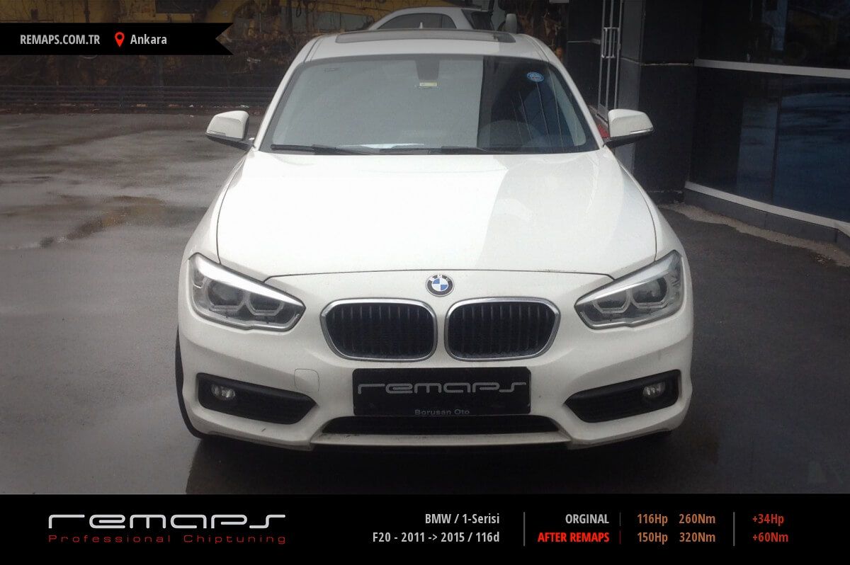 BMW 1-Serisi F20 - 2011 -> 2015 116d Chip Tuning, Performans, Yakıt ...
