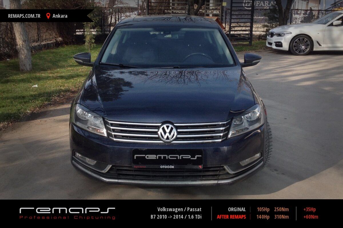 Volkswagen Passat B7 2010 -> 2014 1.6 TDi Chip Tuning, Performans ...