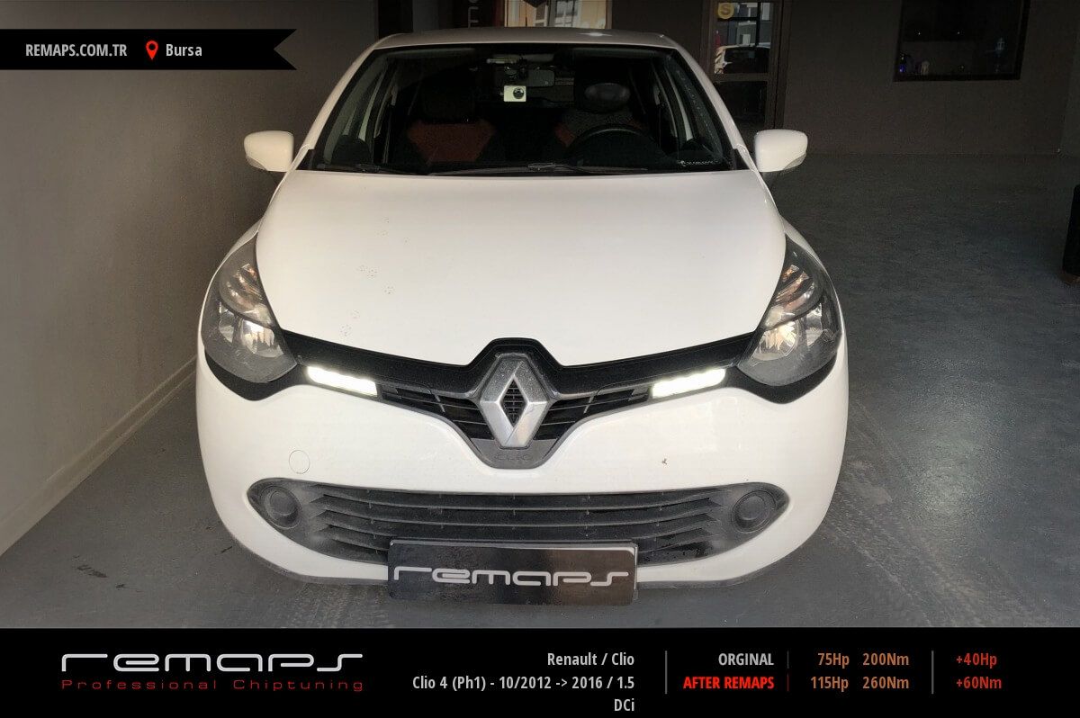 Renault Clio Clio 4 (Ph1) - 10/2012 -> 2016 1.5 DCi Chip Tuning ...