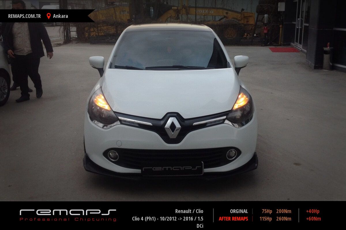 Renault Clio Clio 4 (Ph1) - 10/2012 -> 2016 1.5 DCi Chip Tuning ...