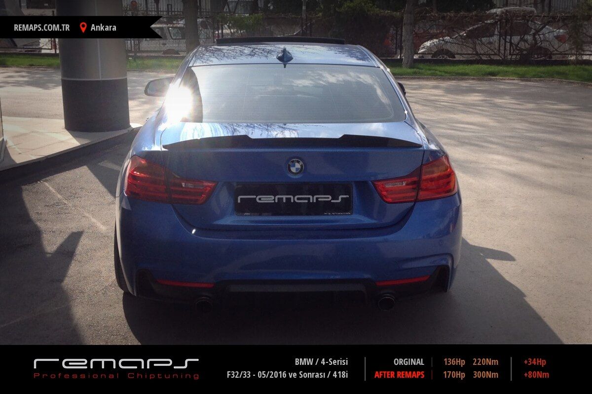 BMW 4-Serisi F32/33 - 05/2016 ve Sonrası 418i Chip Tuning, Performans ...