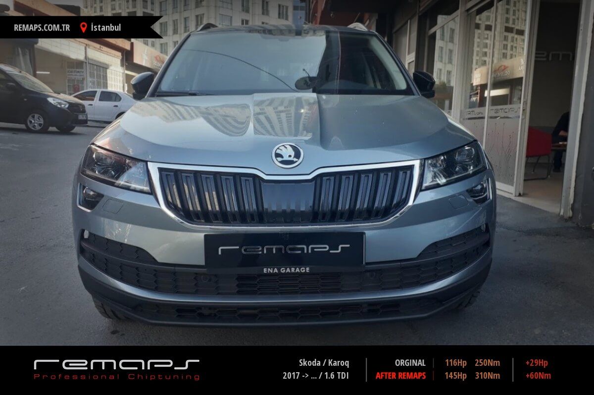 Skoda Karoq 2017 -> ... 1.6 TDI Chip Tuning, Performans, Yakıt ...
