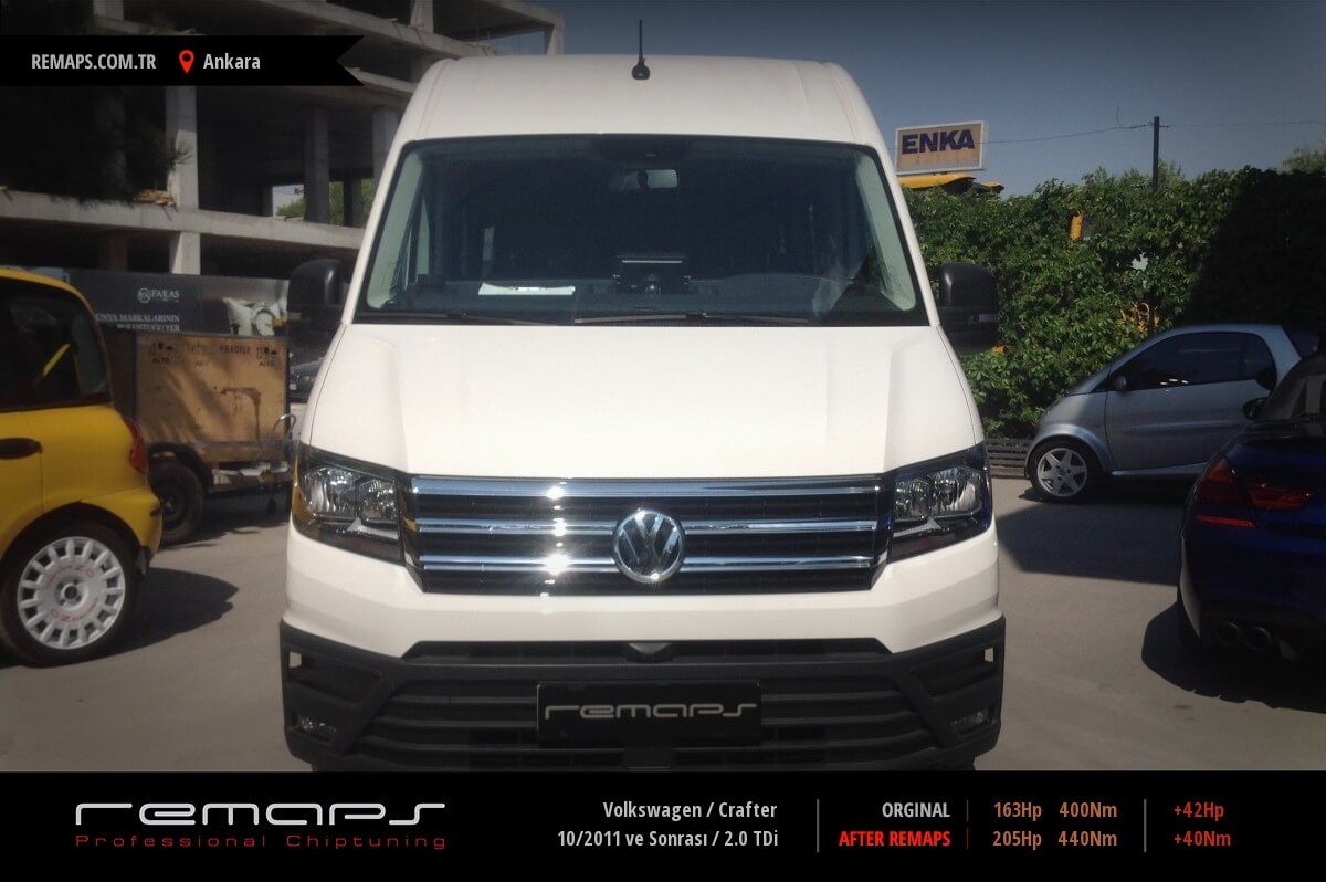 Volkswagen Crafter 10/2011 ve Sonrası 2.0 TDi Chip Tuning, Performans ...