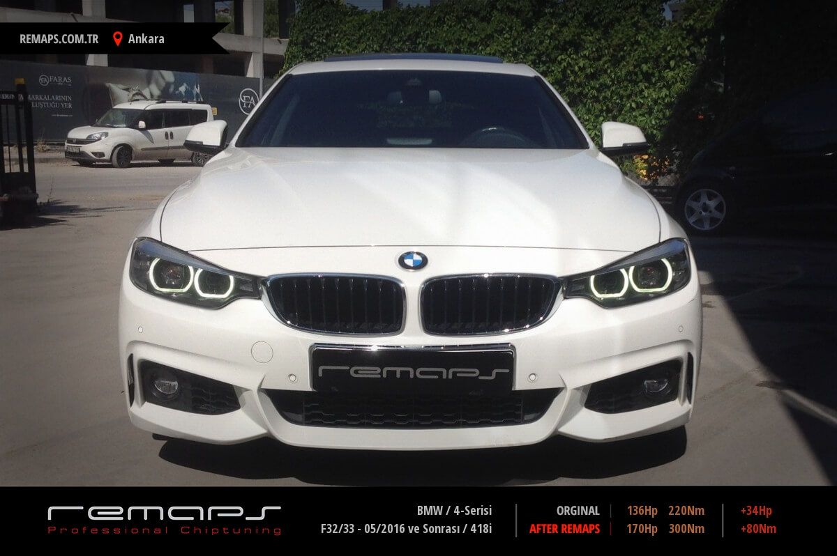 BMW 4-Serisi F32/33 - 05/2016 ve Sonrası 418i Chip Tuning, Performans ...