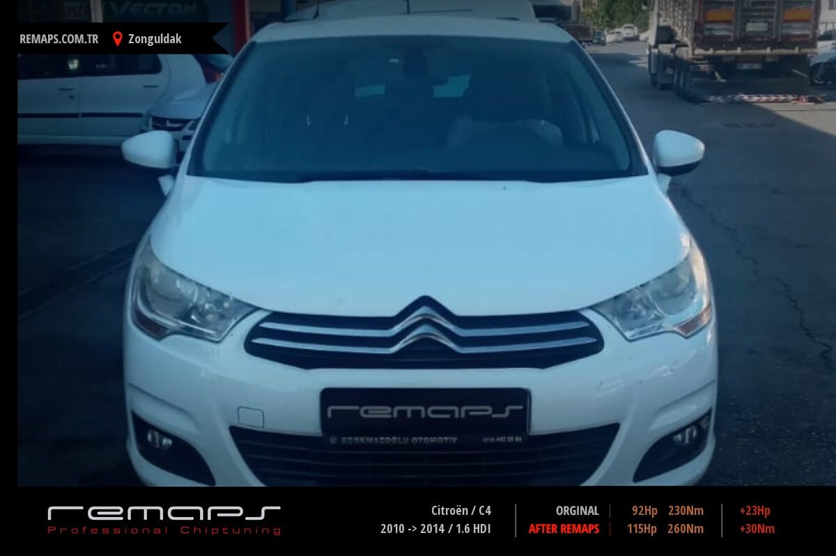 Citroën C4 2010 -> 2014 1.6 HDI Chip Tuning, Performans, Yakıt ...