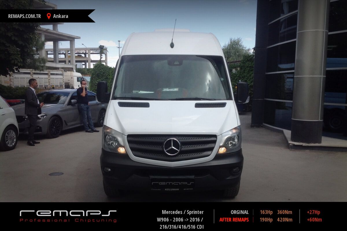 Mercedes Sprinter W906 - 2006 -> 2016 216/316/416/516 CDI Chip Tuning ...