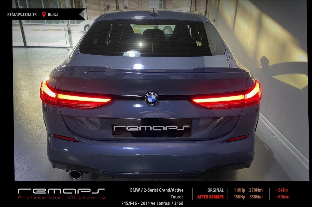 BMW 2-Serisi Grand/Active Tourer F45/F46 - 2014 ve Sonrası 216d Chip ...