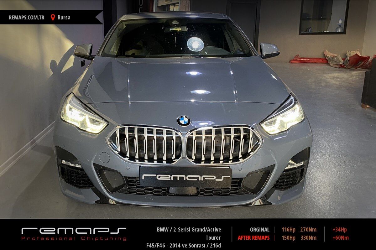 BMW 2-Serisi Grand/Active Tourer F45/F46 - 2014 ve Sonrası 216d Chip ...