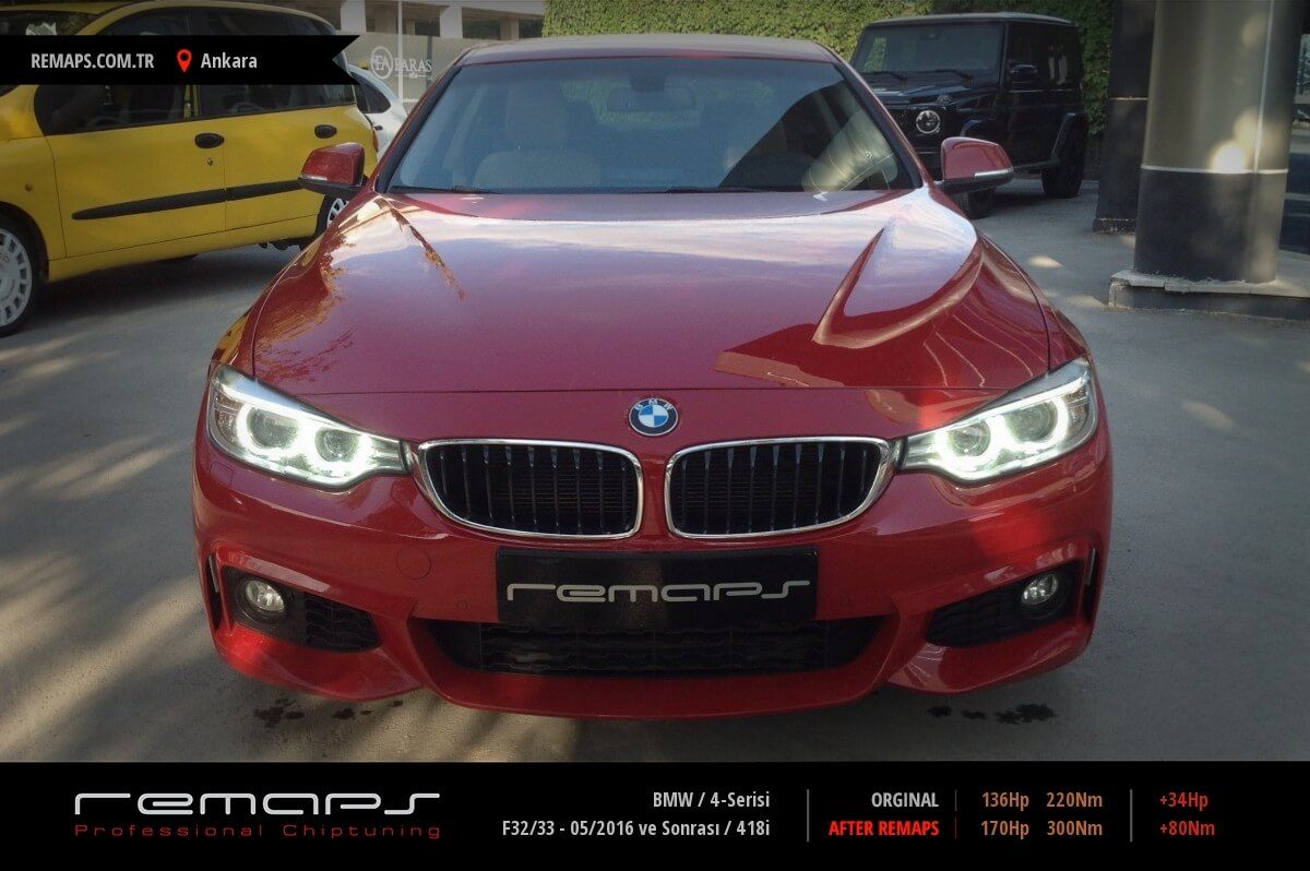 BMW 4-Serisi F32/33 - 05/2016 ve Sonrası 418i Chip Tuning, Performans ...