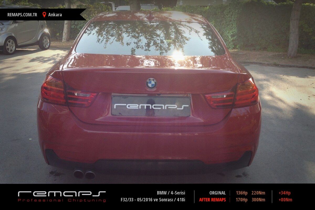 BMW 4-Serisi F32/33 - 05/2016 ve Sonrası 418i Chip Tuning, Performans ...