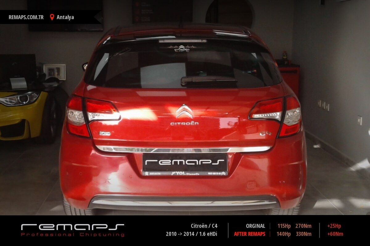 Citroën C4 2010 -> 2014 1.6 eHDi Chip Tuning, Performans, Yakıt ...