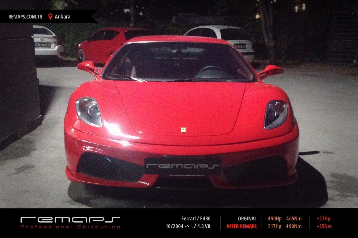 Ferrari F430 10/2004 -> .. 4.3 V8 Chip Tuning, Performans, Yakıt ...