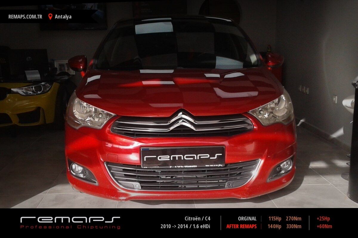 Citroën C4 2010 -> 2014 1.6 eHDi Chip Tuning, Performans, Yakıt ...