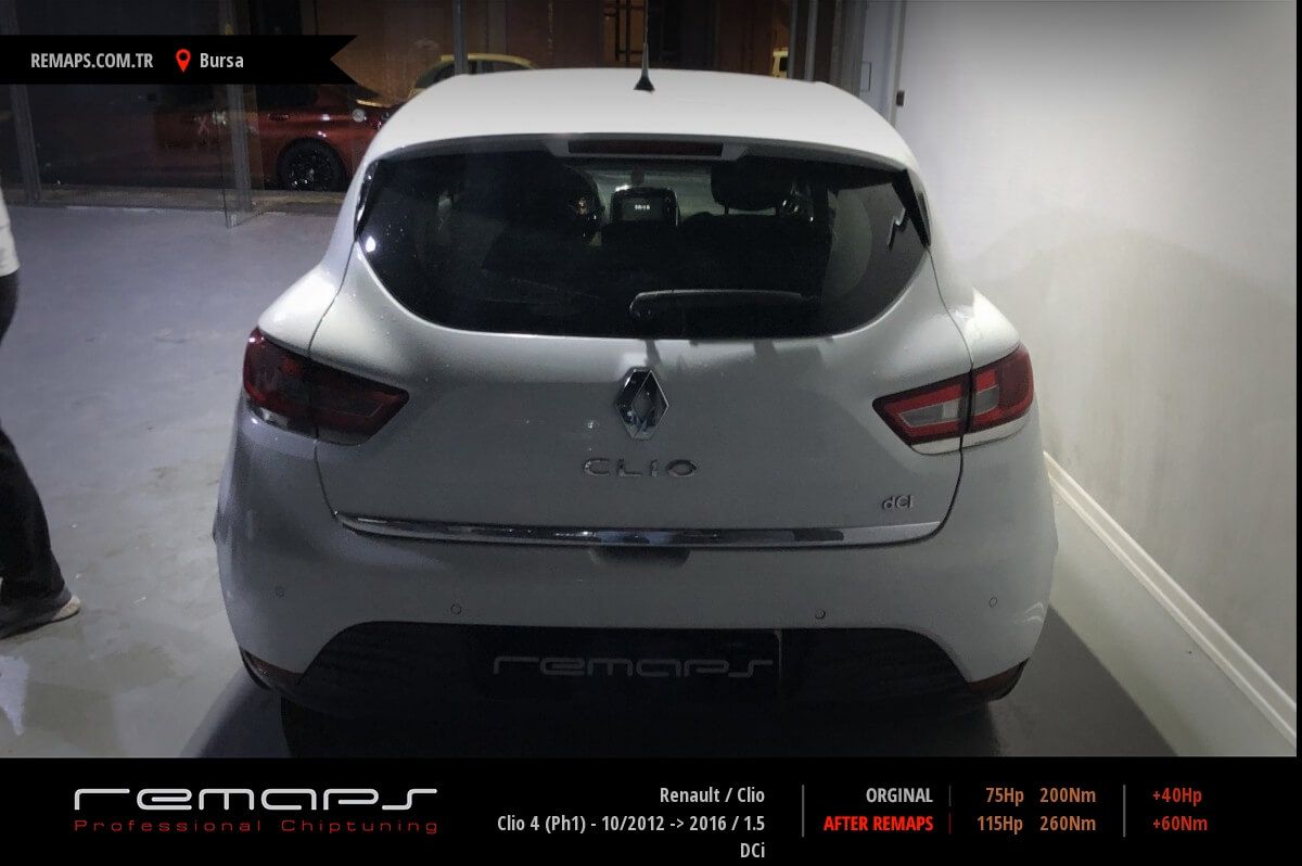 Renault Clio Clio 4 (Ph1) - 10/2012 -> 2016 1.5 DCi Chip Tuning ...