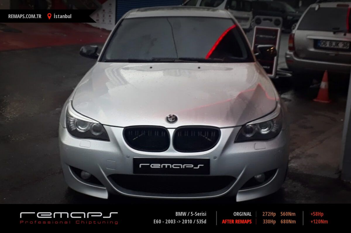 BMW 5-Serisi E60 - 2003 -> 2010 535d Chip Tuning, Performans, Yakıt ...