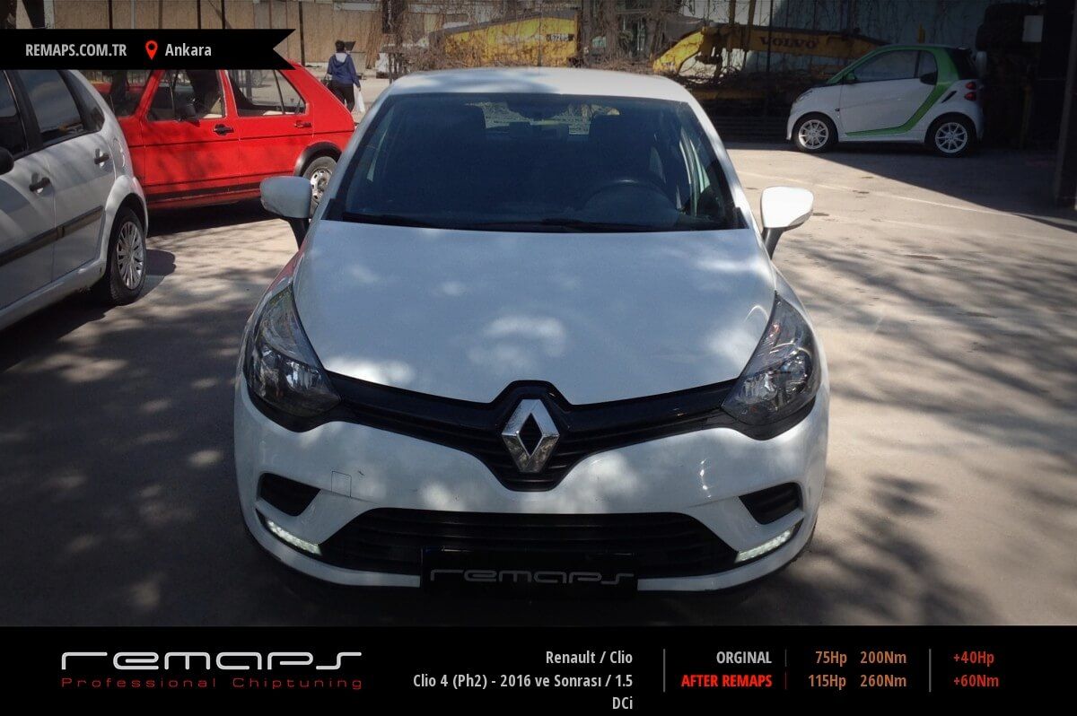 Renault Clio Clio 4 (Ph2) - 2016 ve Sonrası 1.5 DCi Chip Tuning ...