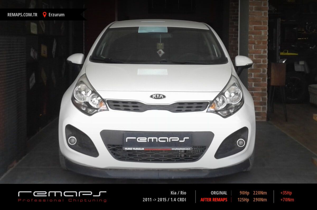 Kia Rio 2011 -> 2015 1.4 CRDI Chip Tuning, Performans, Yakıt Tasarrufu ...