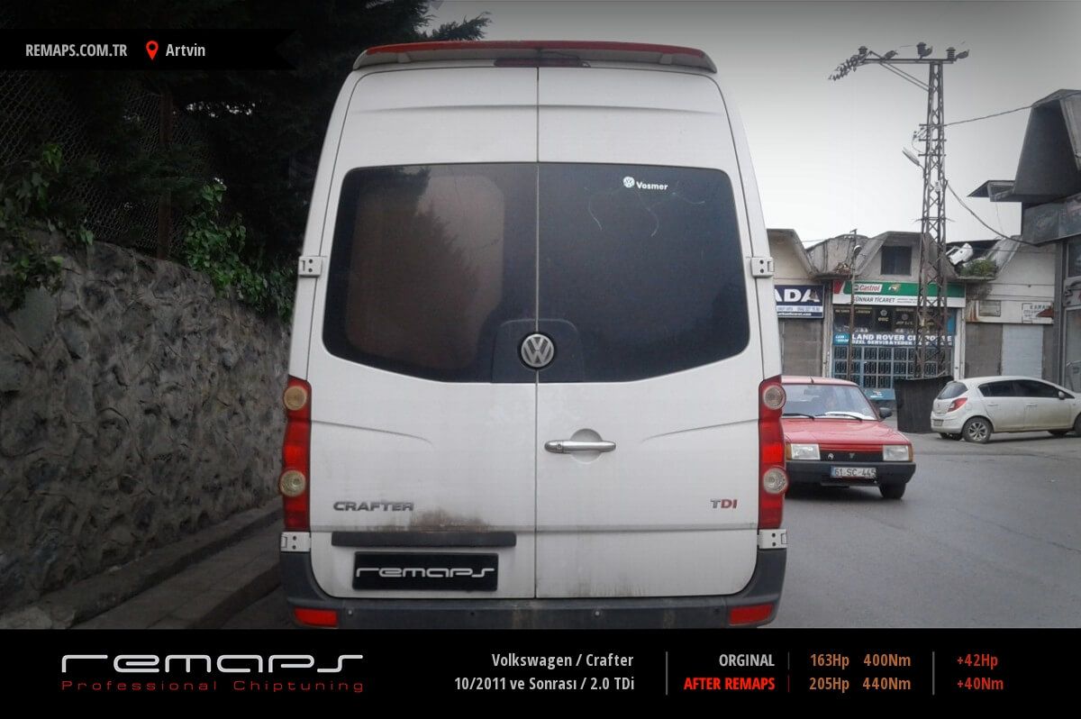 Volkswagen Crafter 10/2011 ve Sonrası 2.0 TDi Chip Tuning, Performans ...