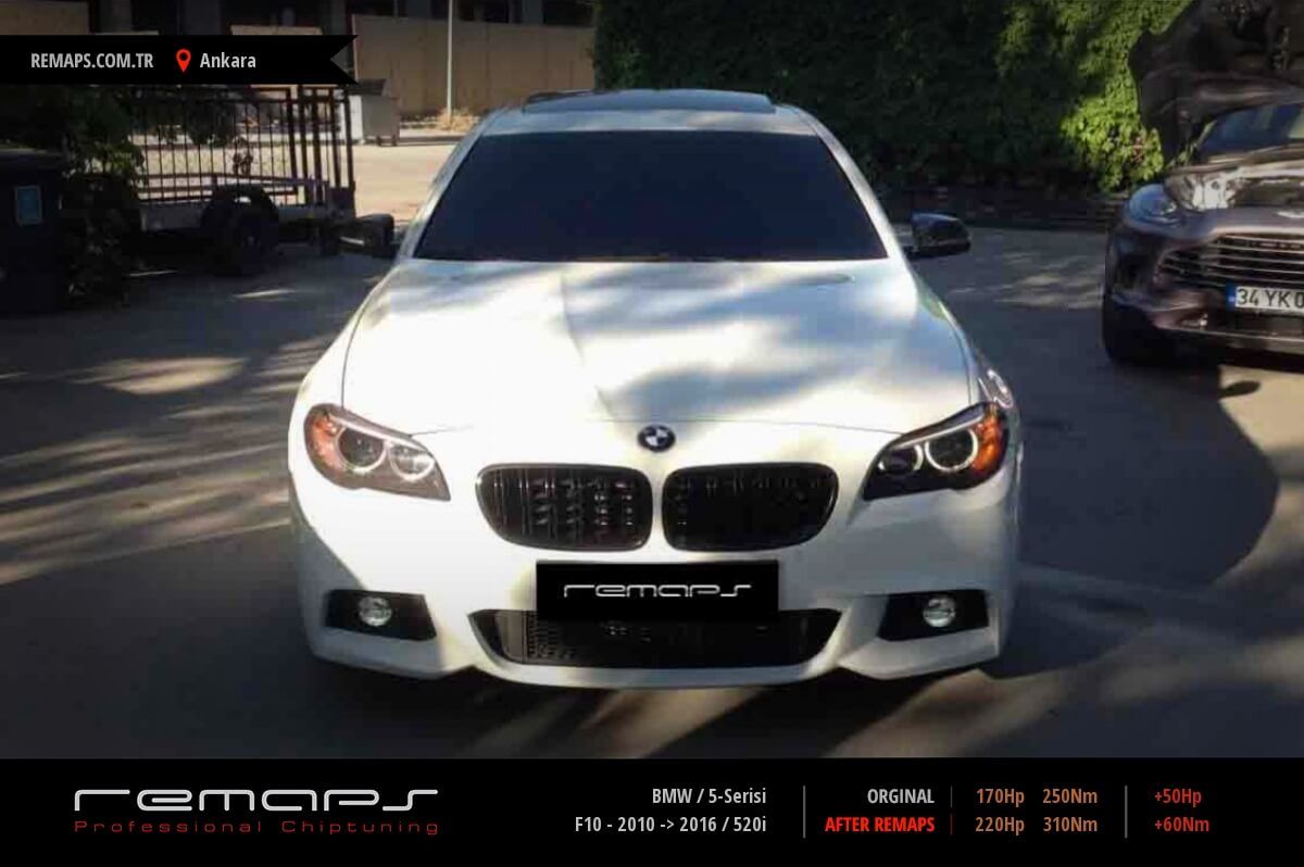 BMW 5-Serisi F10 - 2010 -> 2016 520i Chip Tuning, Performans, Yakıt ...